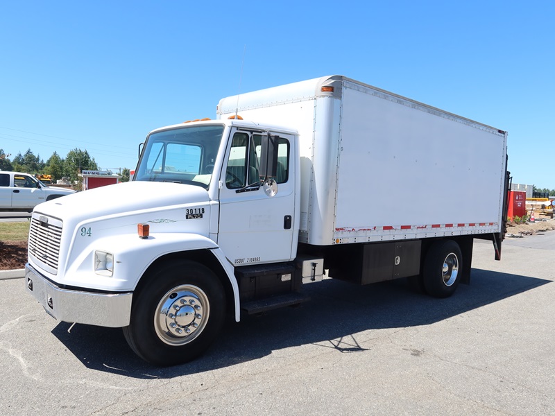 1995 FREIGHTLINER FL70 VAN TRUCK W/LIFT GATE | MARYSVILLE HEAVY EQUIPMENT, CONTRACTORS EQUIPMENT ...