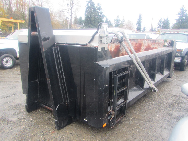 O.J. WATSON HOOK LIFT ROLL-OFF STEEL DUMP BOX W/ TARP SYSTEM | KENMORE ...