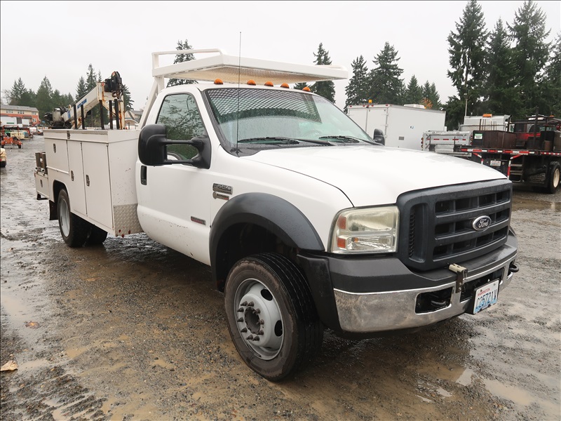 2007 FORD F450 SERVICE BODY W/AUTO CRANE | KENMORE HEAVY EQUIPMENT ...
