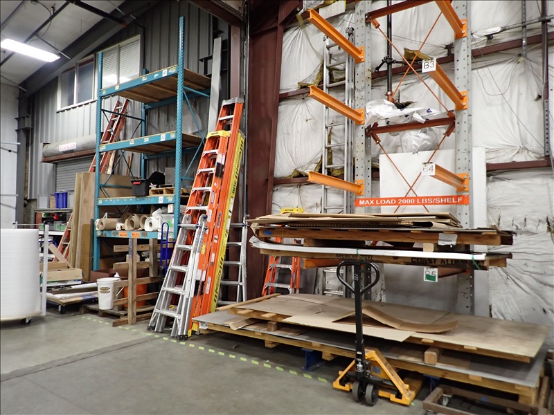 PALLET JACK, LADDERS, CUT STOCK, PALLET RACK & MISC. | ARCHITECTURAL ELEMENTS - ONLINE AUCTION ...