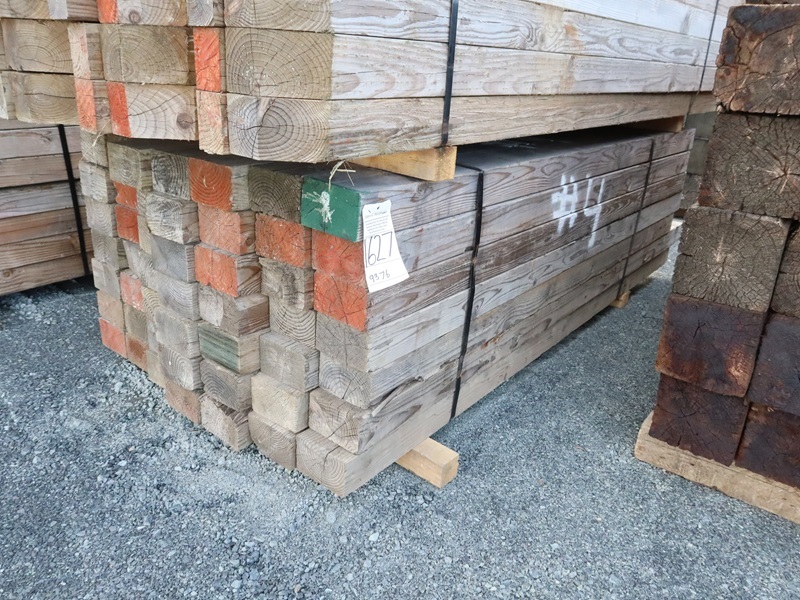 LOT, 4" X 6" RECLAIMED LUMBER, LENGTHS APPROX 7' (NO REMOVAL UNTIL ...