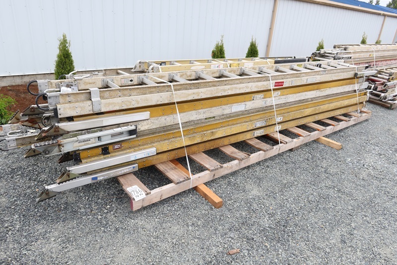 LOT, (5) 28' FIBERGLASS EXTENSION LADDERS ON THIS PALLET (MUST TAKE PALLET) | MARYSVILLE TOOLS ...
