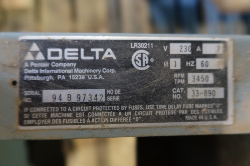DELTA 33-890 | MARYSVILLE TOOLS & EQUIPMENT - ONLINE AUCTION | James G ...