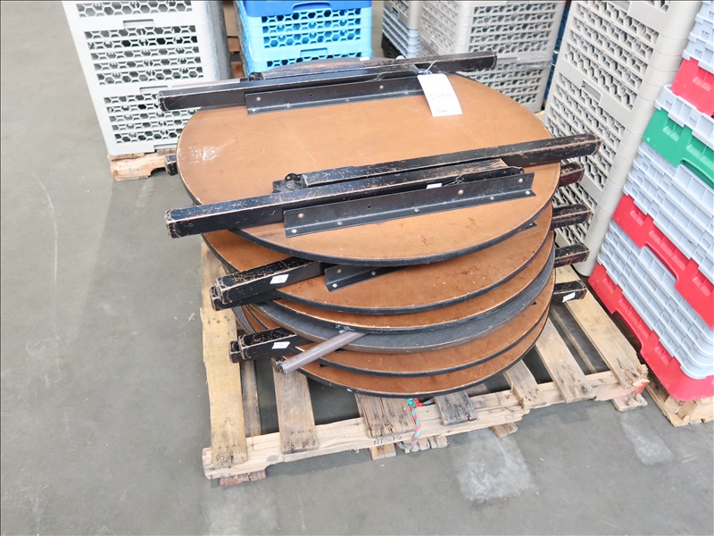 LOT, PORTABLE/STACKABLE 36" ROUND TABLES | MARYSVILLE TOOLS & EQUIPMENT ...