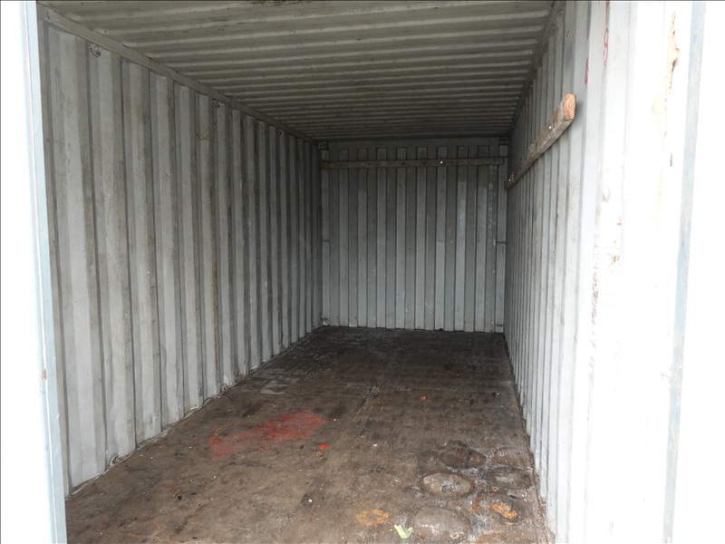 20' X 8' SHIPPING CONTAINER W/DOUBLE SWING END DOORS & FORK POCKETS ...