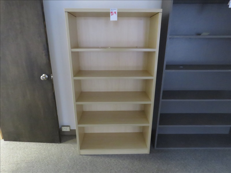 35" X 5' 5-SHELF BOOKCASE (LOCATED ON 2ND FLOOR WITH ONLY STAIRWELL ...