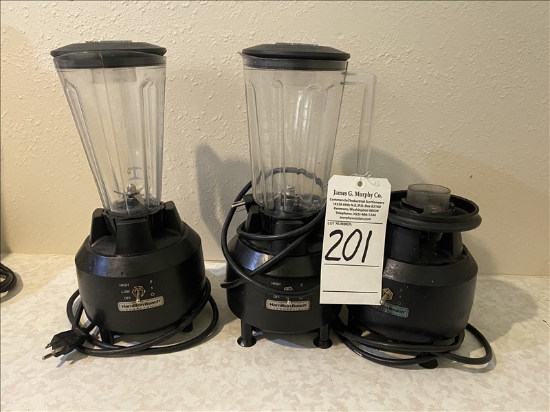 LOT, (2) HAMILTON BEACH BLENDER MOTORS & (1) PLASTIC MIXING PITCHER ...