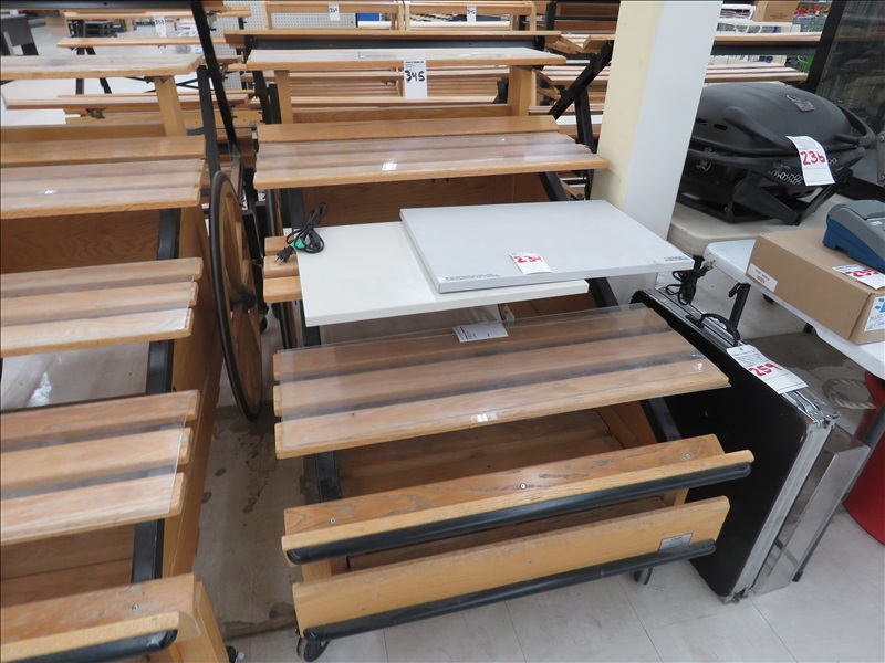 MULTI-TIERED WOOD DISPLAY RACK ON CASTERS | STEIN'S MARKET - ONLINE ...