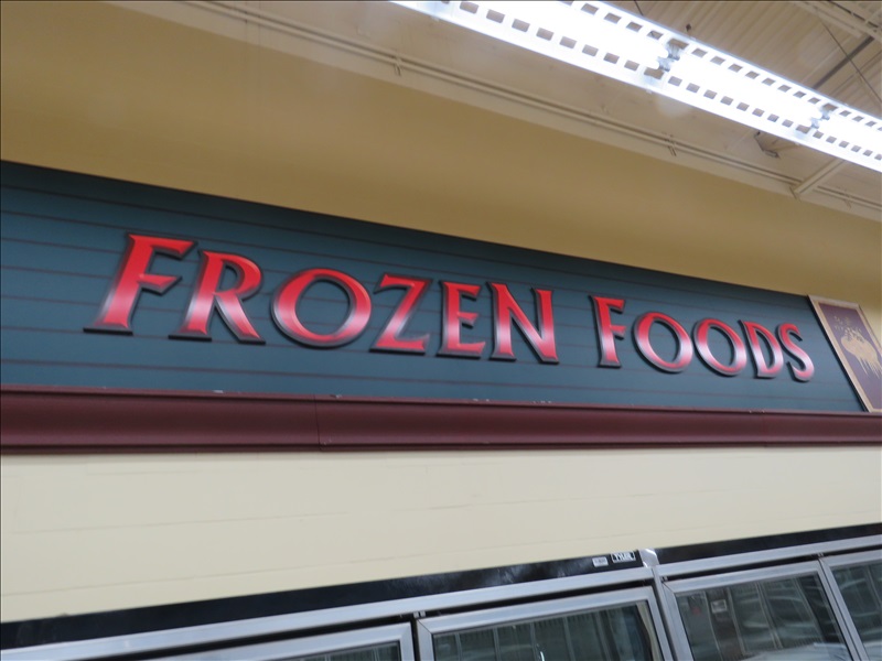 "FROZEN FOOD" WALL SIGN | STEIN'S MARKET - ONLINE ONLY | James G ...