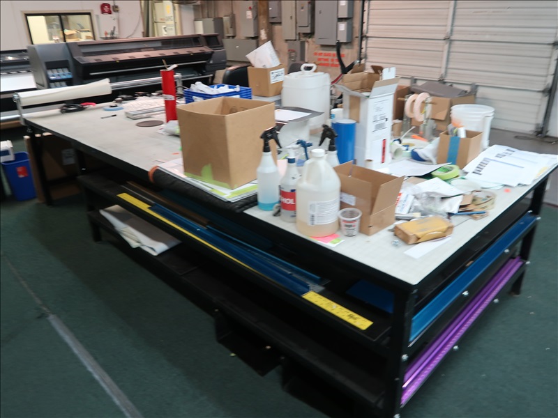 5'X12' GRAPHICS LAYOUT TABLE | TRADE-MARX SIGN - LIVE AUCTION | James G. Murphy Co.