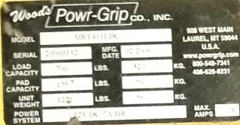 WOODS POWER GRIP MRT411LDC | TRADE-MARX SIGN - LIVE AUCTION | James G. Murphy Co.