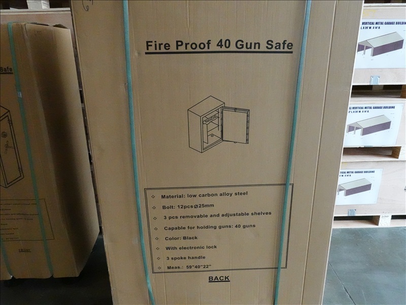 40"W X 20"D X 63"H GUN SAFE | UNUSED SHIPPING CONTAINERS, ATTACHMENTS ...