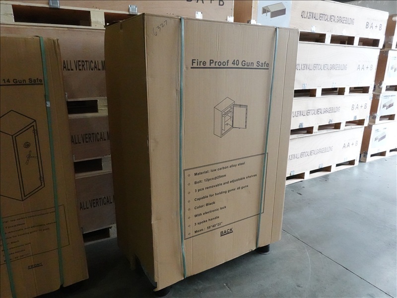 40"W X 20"D X 63"H GUN SAFE | UNUSED SHIPPING CONTAINERS, ATTACHMENTS ...