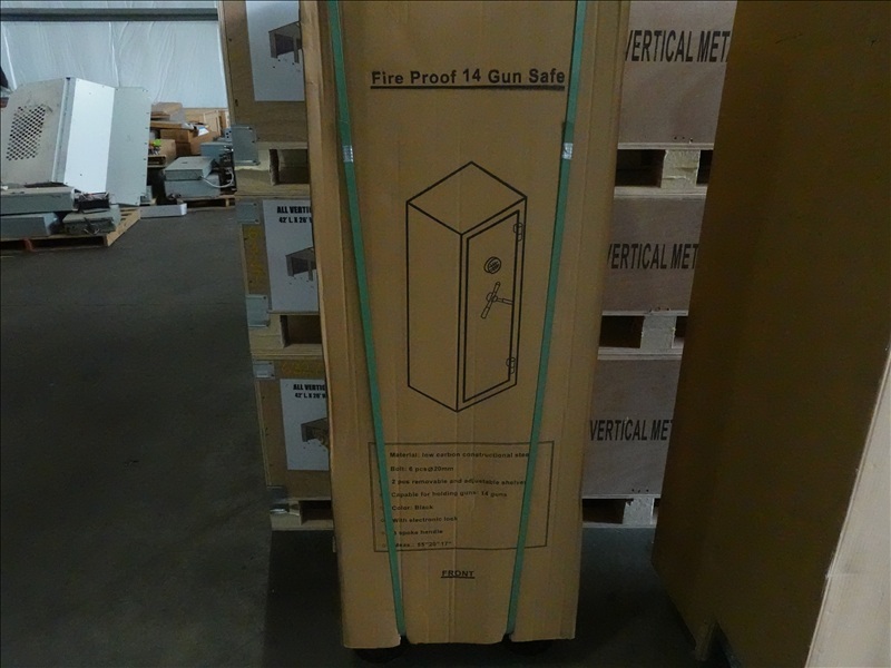 20"W X 17"D X 59"H GUN SAFE | UNUSED SHIPPING CONTAINERS, ATTACHMENTS ...