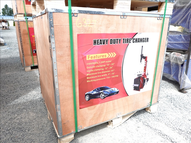 HEAVY DUTY TIRE CHANGER | UNUSED SHIPPING CONTAINERS, ATTACHMENTS ...