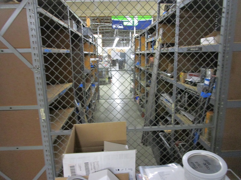 CAGED MATERIAL AREA TO INCLUDE: (10) SHELF UNITS & GATE | WESTERN ...